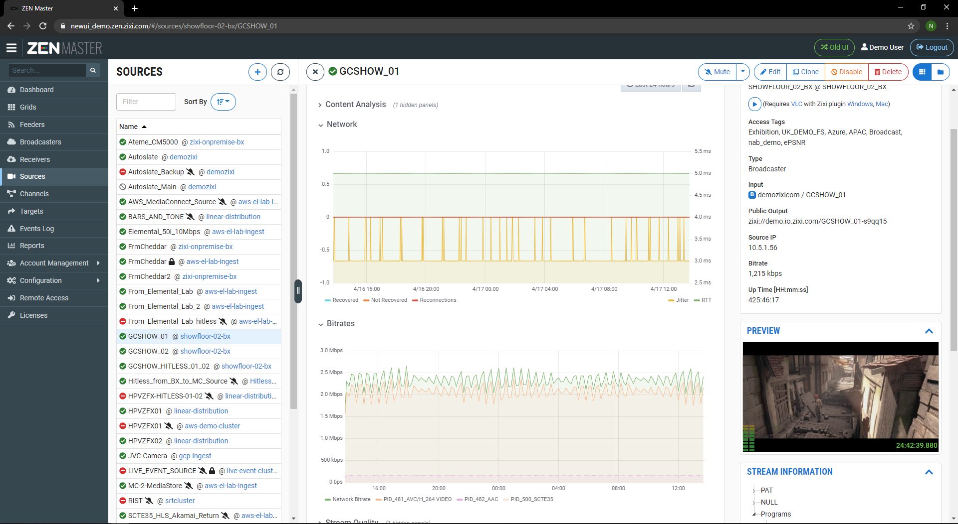 ZEN Master Control Plane - Zixi